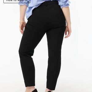 J. Crew | Pants & Jumpsuits | Jcrew Ruby Crop Pant Plus Size Black ...